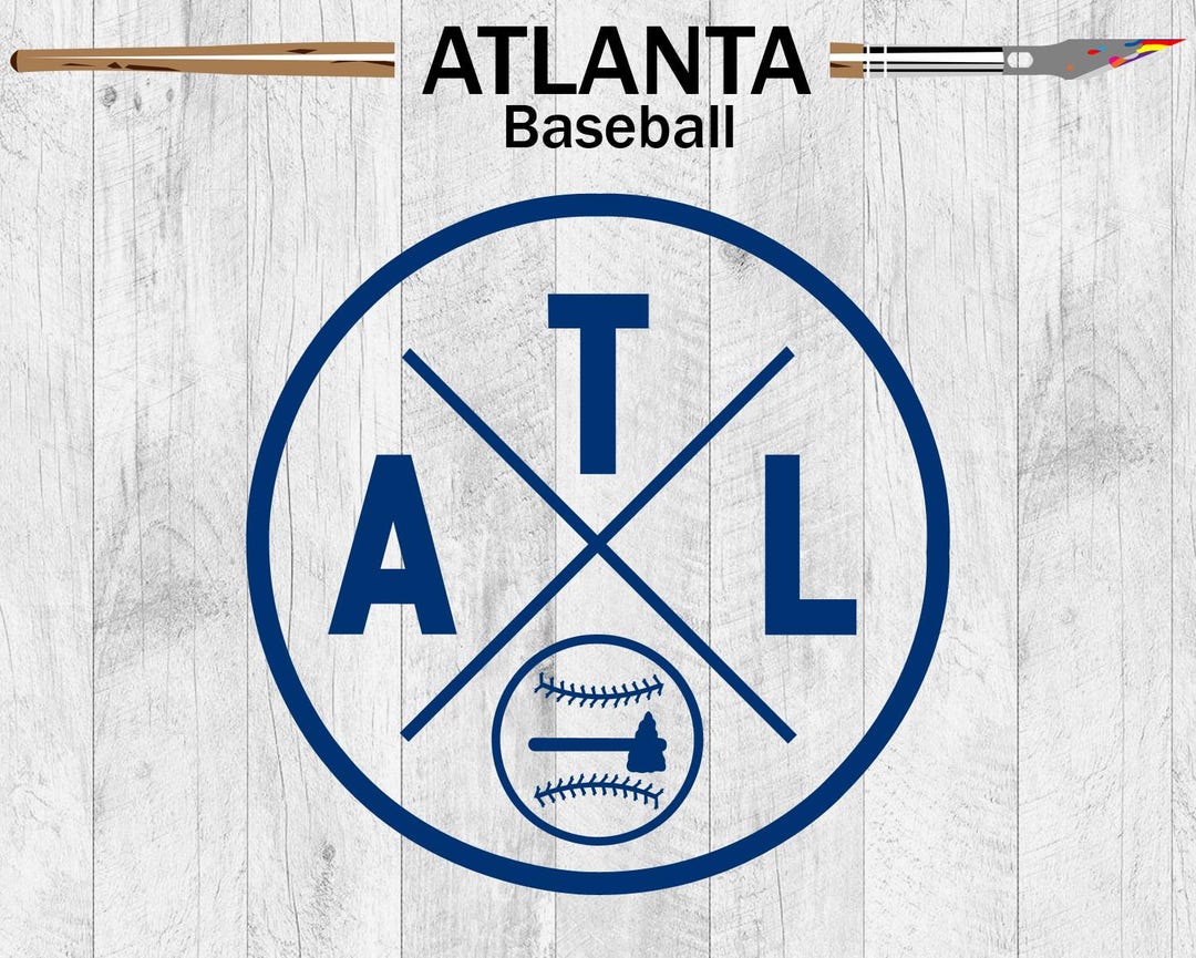 Atlanta Baseball ATL Vinyl Sticker Decal - Etsy
