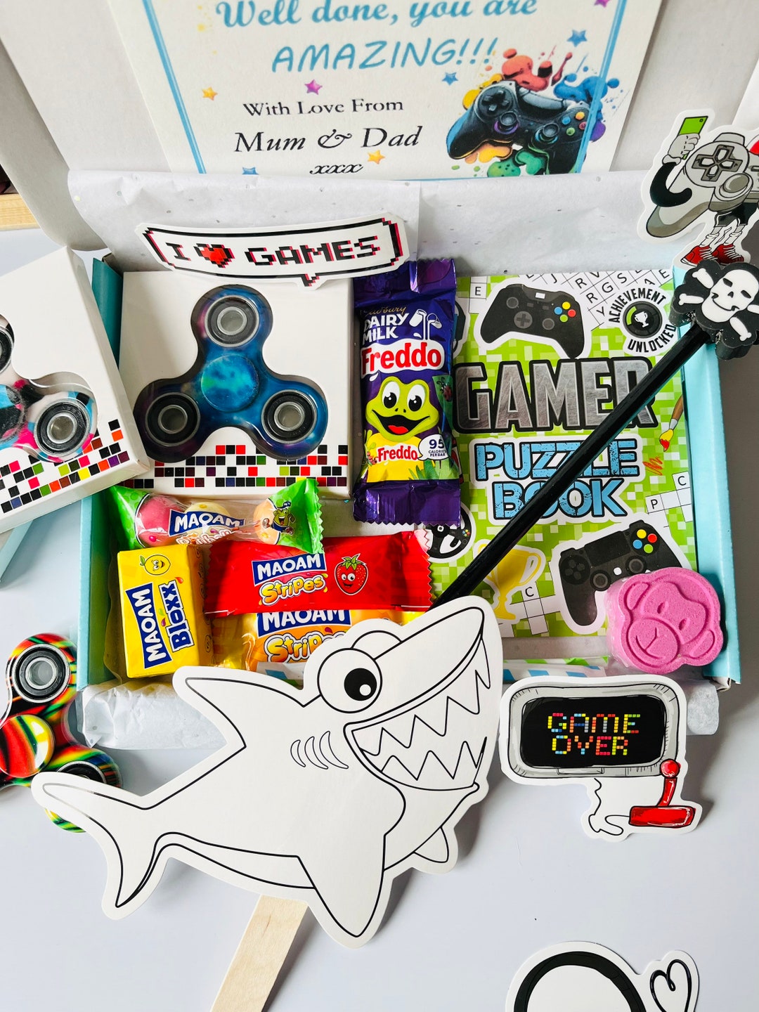 Personalised Gamer Boy Gift Box - Etsy UK