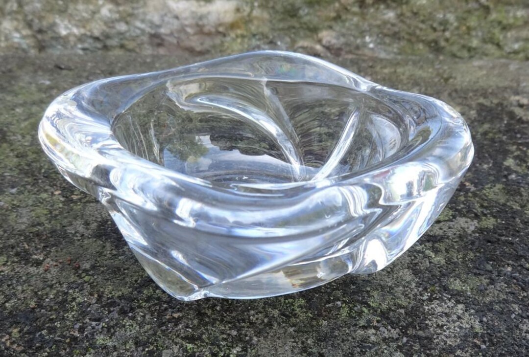 Bayel French Crystal Art Glass Open Salt Dip, Cellar, Dish! - Etsy