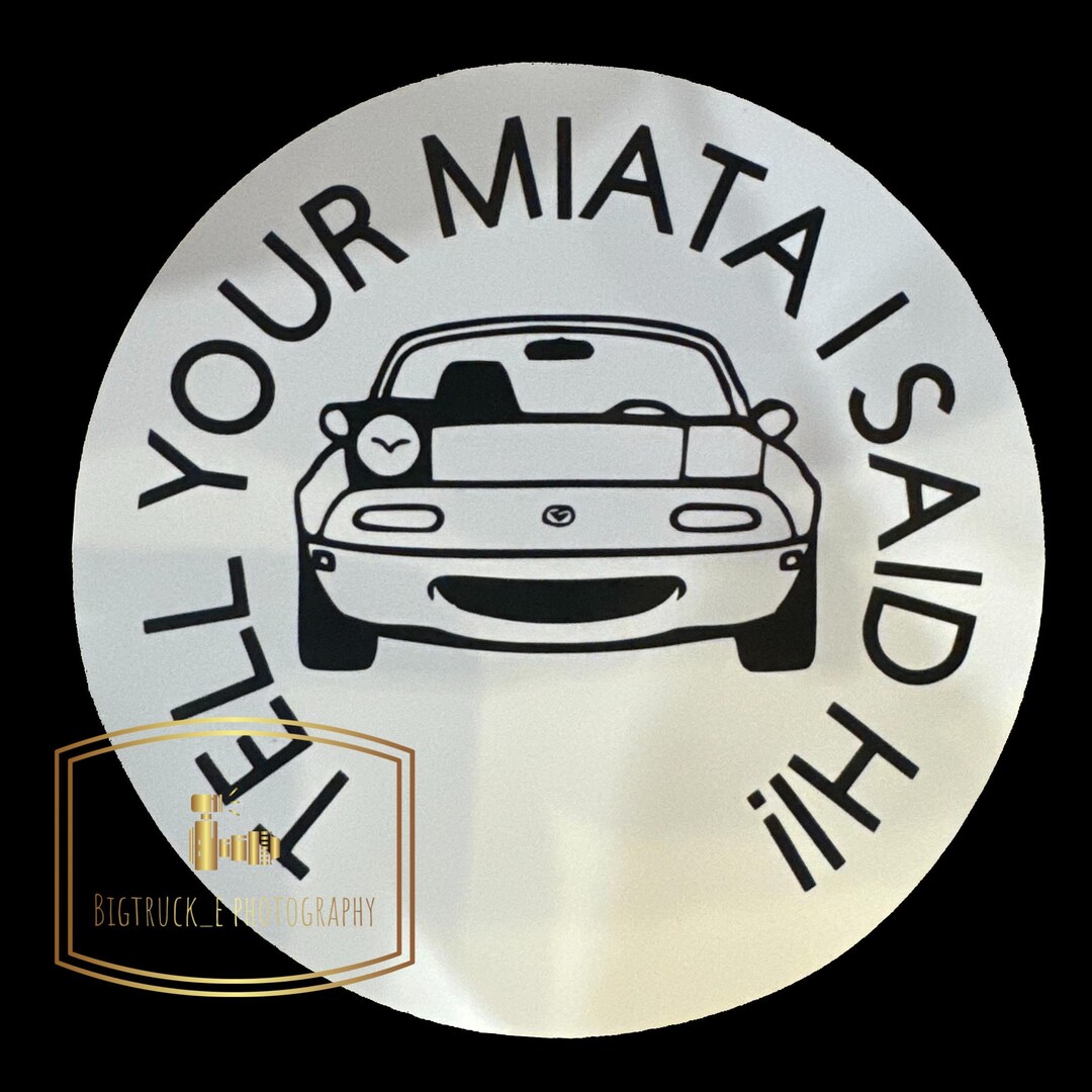 Mazda Miata Wink Decal - Etsy