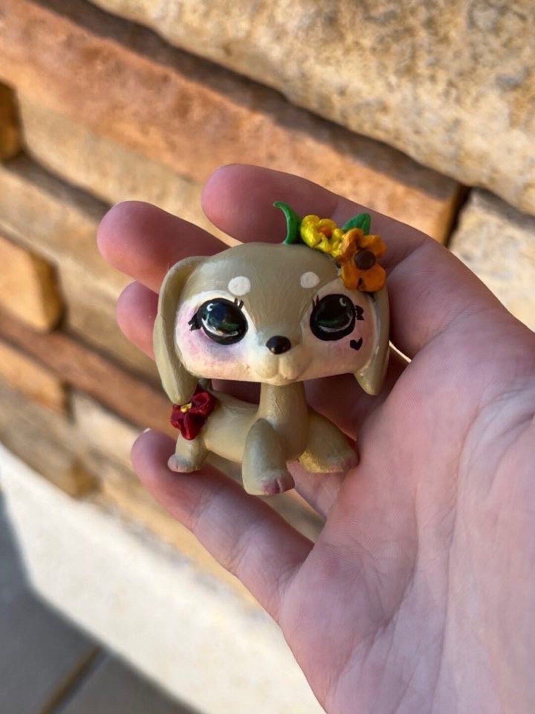 Flower Dashdund LPS Custom - Etsy