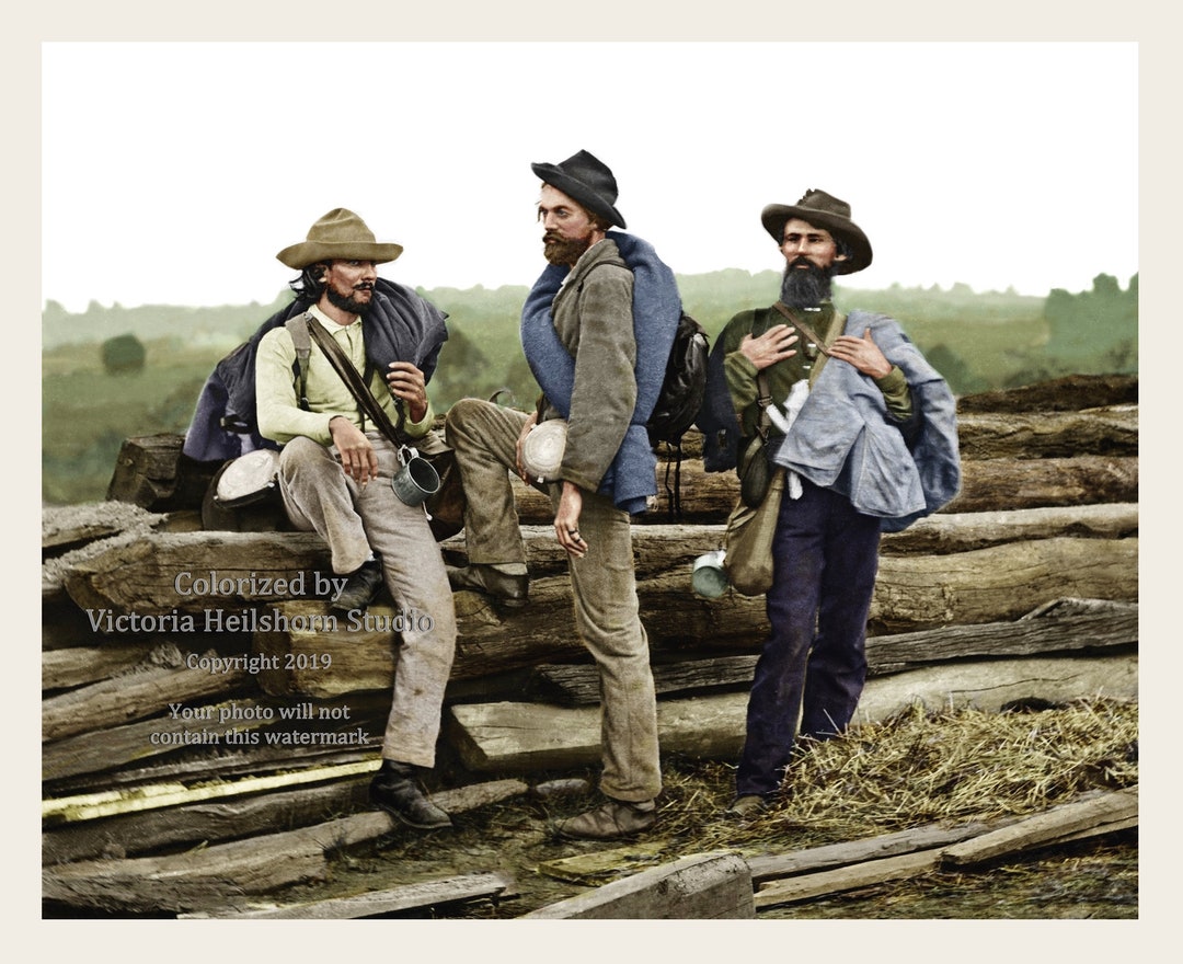 Colorized American Civil War History Photo Poster Print: Captured ...