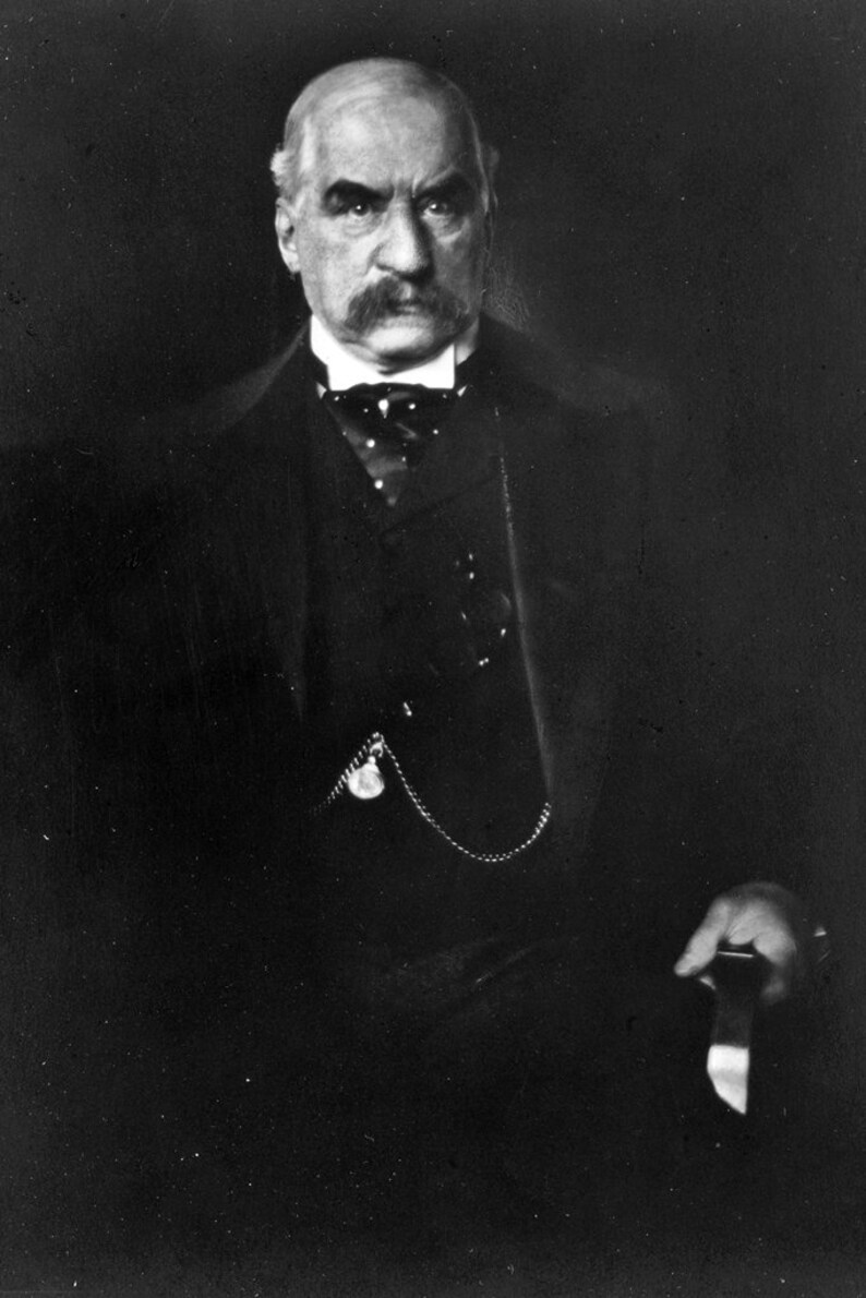 Historical Poster Print: Financier John Pierpont J.P. Morgan, Knife ...