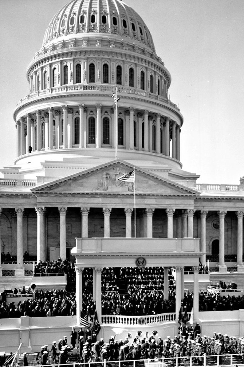 Historical Poster Print: Inauguration of President John F. - Etsy