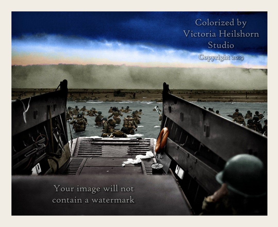 Colorized World War II History Photo Poster Print: "operation Overlord ...