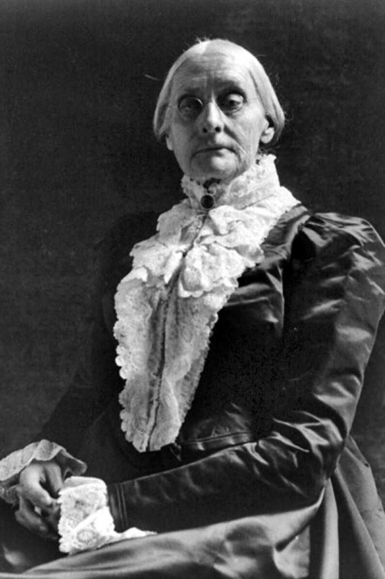 Historical Poster Print: Civil Rights Leader Susan B. Anthony, Women's ...