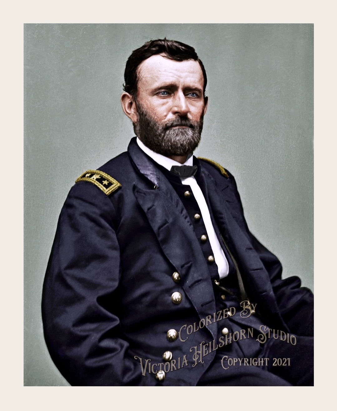 Colorized American Civil War Photo: Union Commanding General Ulysses S ...