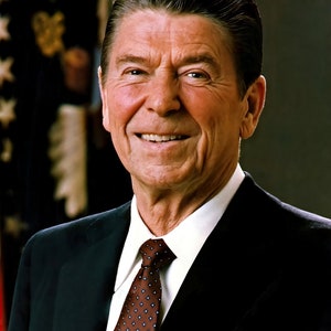 Historical Poster Print: Ronald W. Reagan, 40th President of the United ...