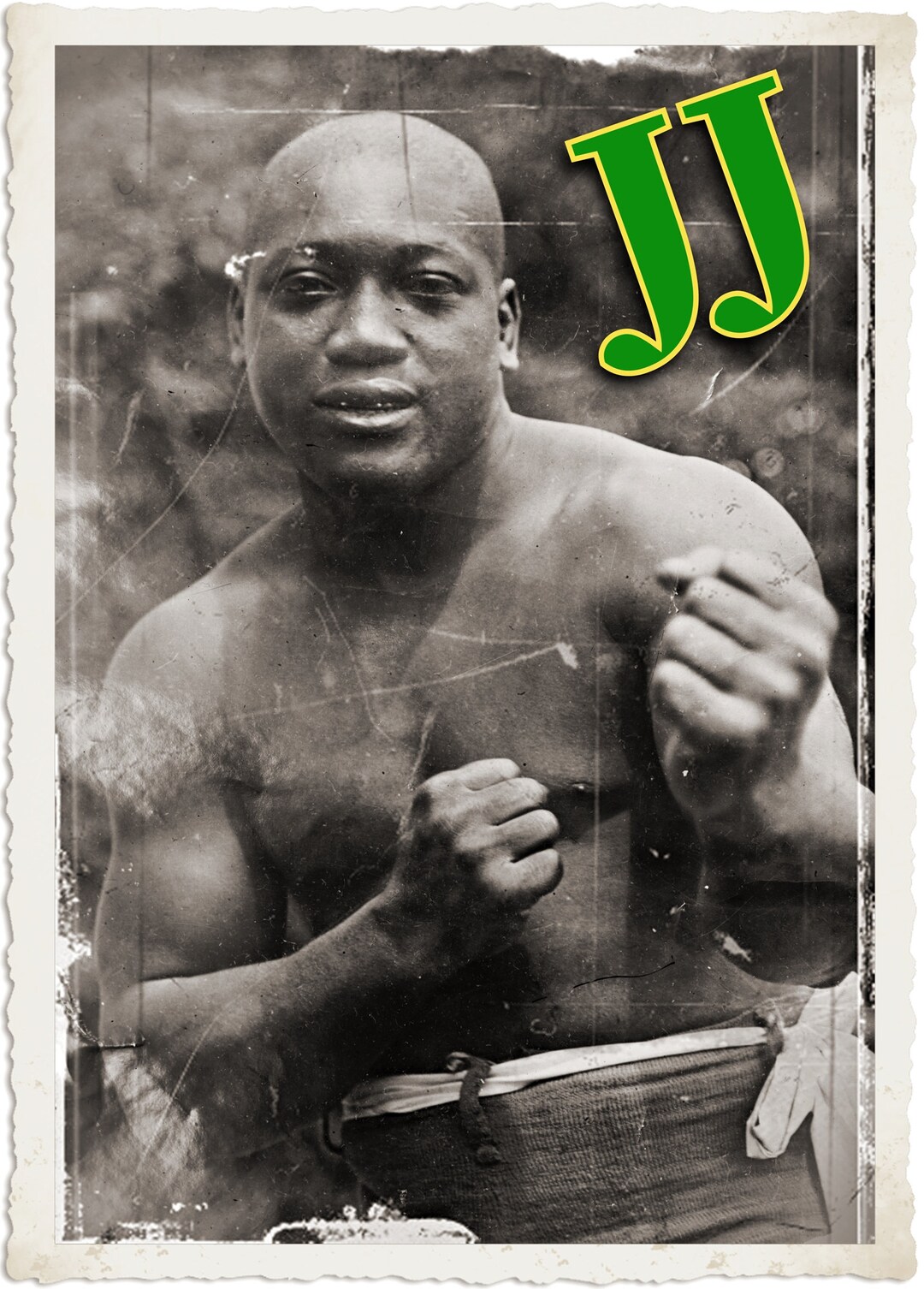 Jack Johnson, Heavyweight Boxing Champion Vintage Die Cut Sticker Decal ...