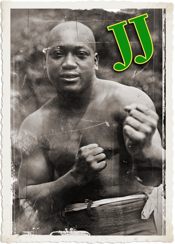Jack Johnson Heavyweight Boxing Champion Vintage Die Cut - Etsy