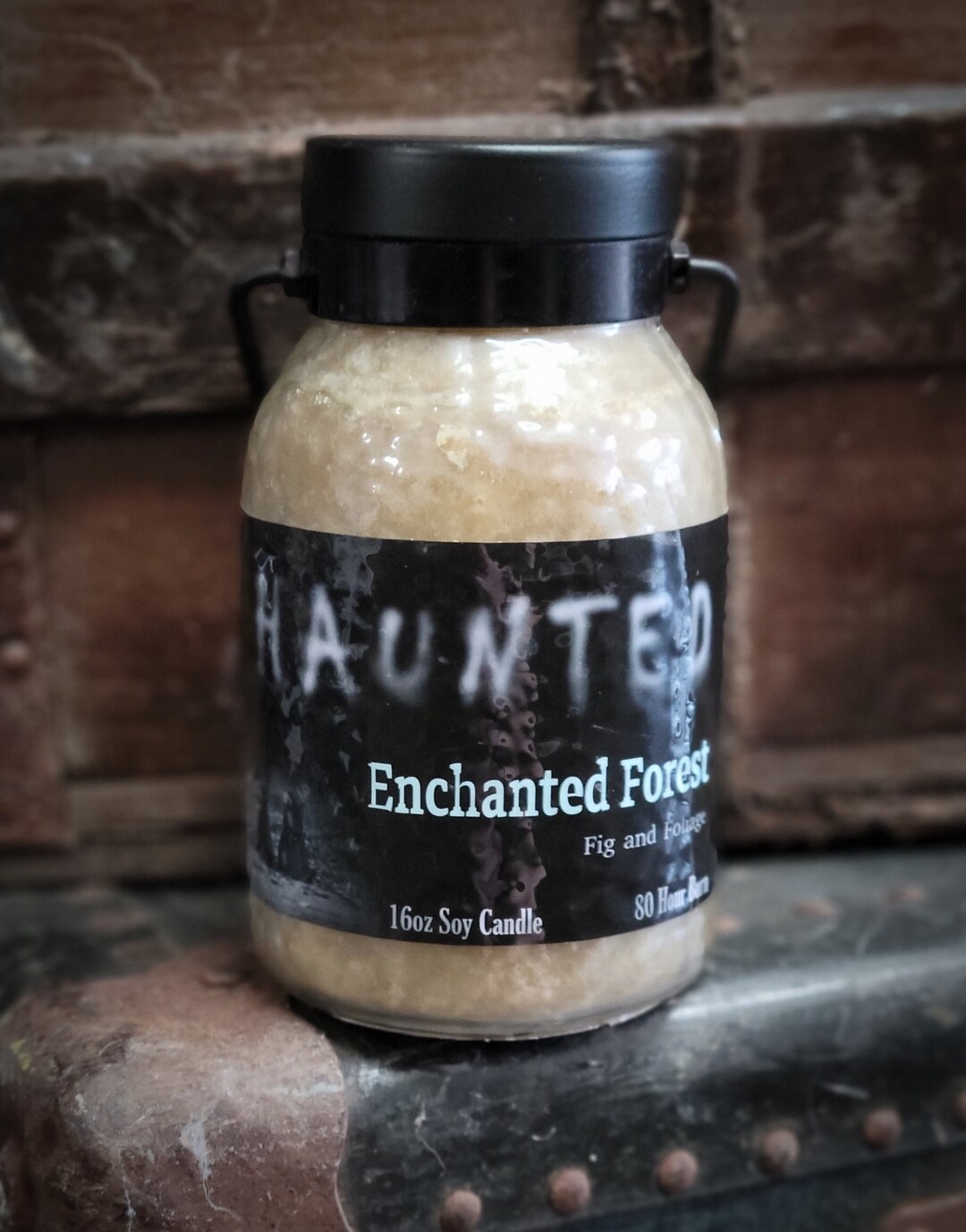 HAUNTED Halloween Candle Enchanted Forest Fig and Foliage Scented ...