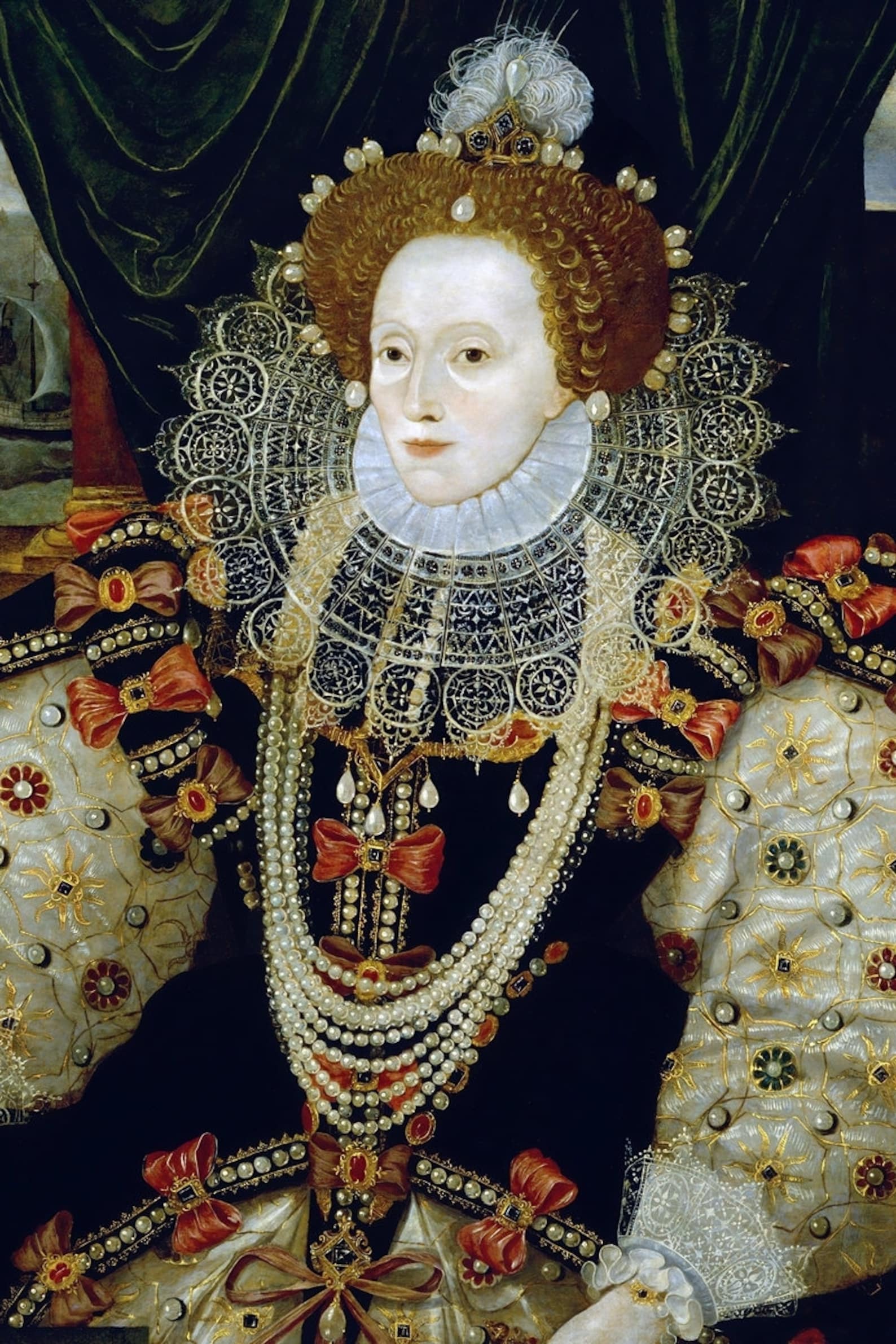 Historical Poster: Armada Portrait of "virgin Queen" Elizabeth I of ...