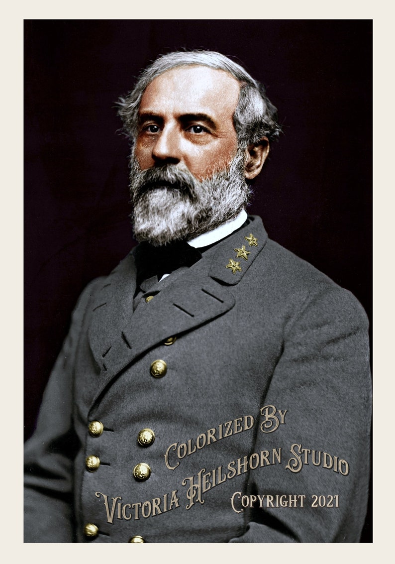 Colorized American Civil War Photo: Confederate Commanding - Etsy