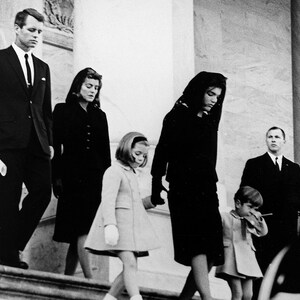 Historical Poster: Robert, Jackie Leave Capitol After John F. Kennedy ...