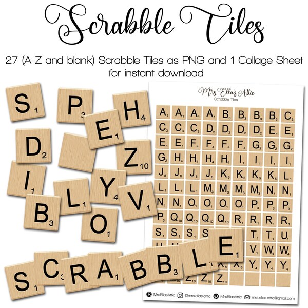 Scrabble Letters - Etsy