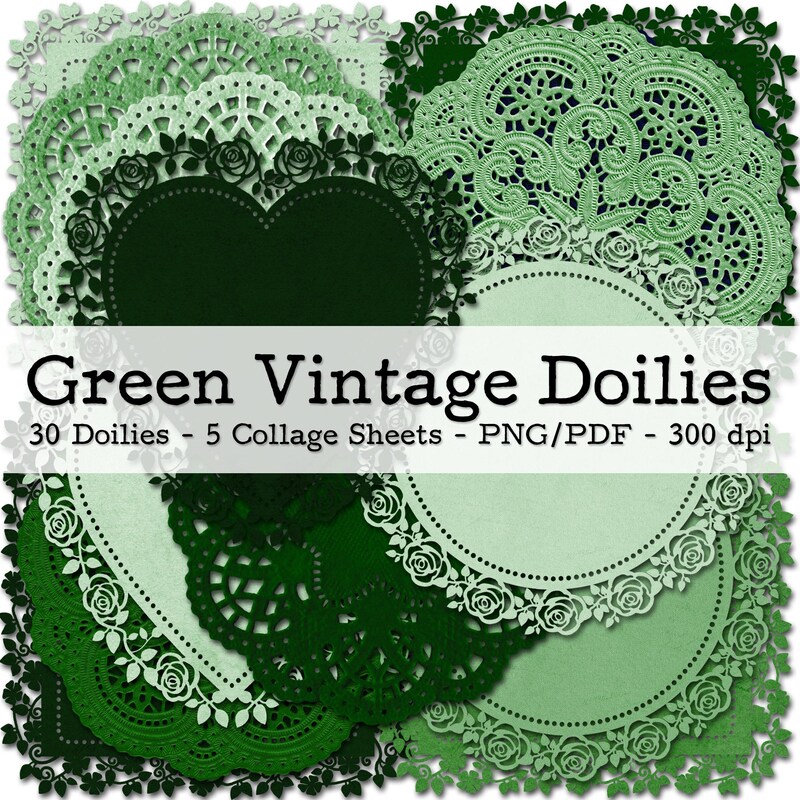 Green Paper Doily - Etsy