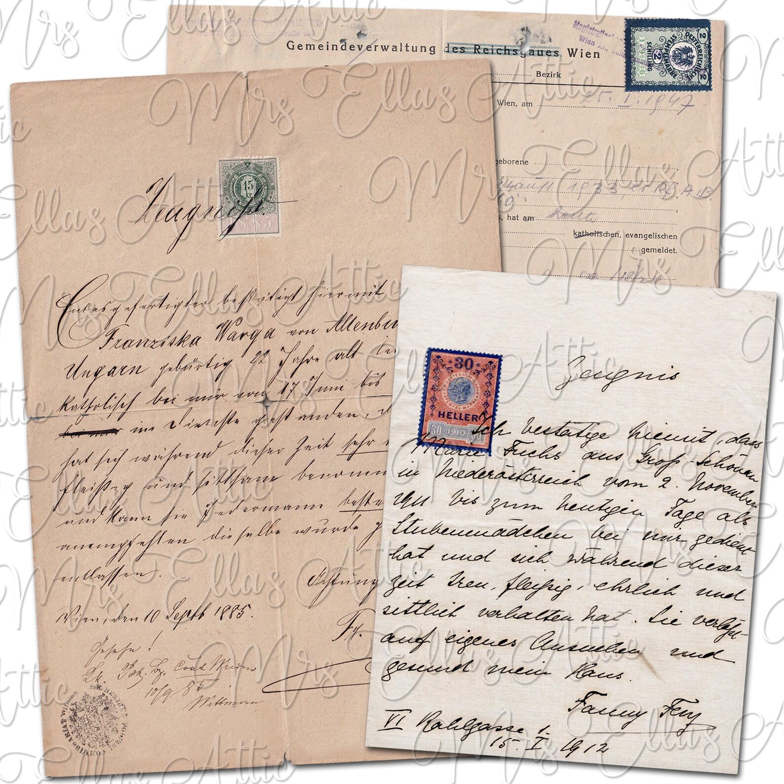 Vintage Documents and Certificates, Part 02 | 1860s - 1940s Ephemera ...