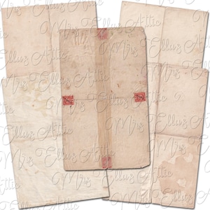 Blank Vintage Papers | 1880s - 1930s Ephemera | Naturally Aged | Junk ...