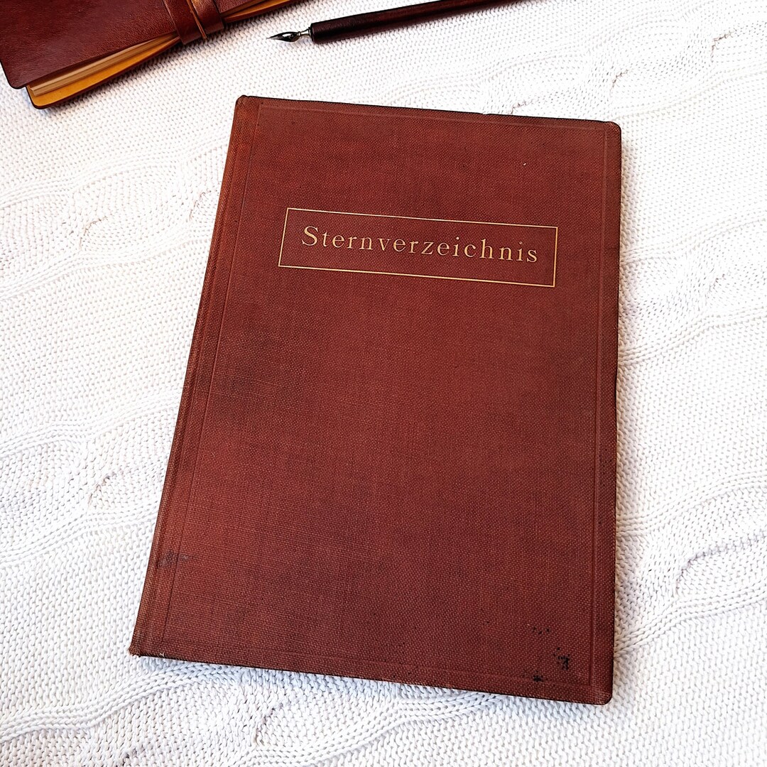 Vintage Book “sternverzeichnis” | Leo Ambronn | Ephemera 1907 ...