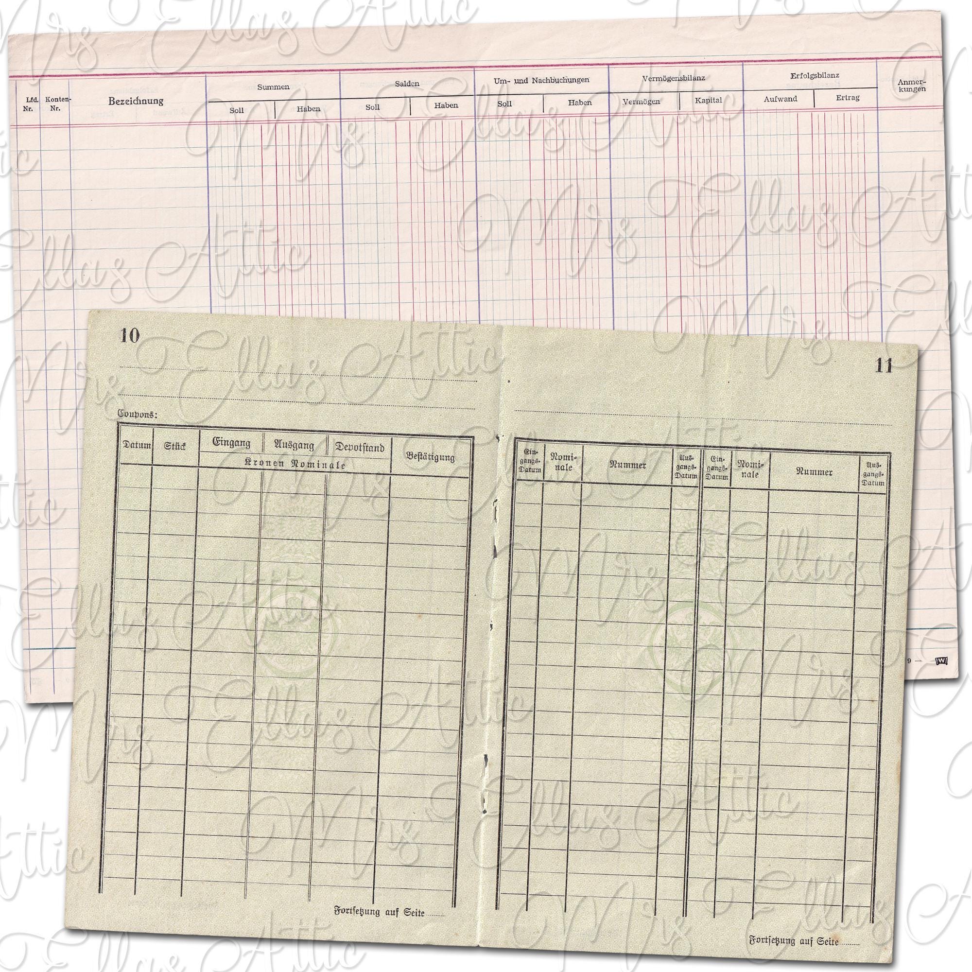 Vintage Office Paper, Part 01 | 1910s - 1970s Ephemera | Forms, Ledgers ...
