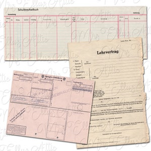 Vintage Office Papers | 1930s - 1970s Ephemera | Forms, Ledger, Letters ...