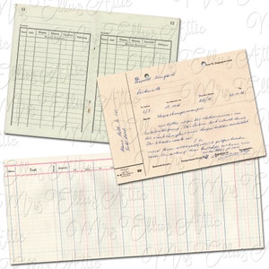 Vintage Office Papers | 1930s - 1970s Ephemera | Forms, Ledger, Letters ...