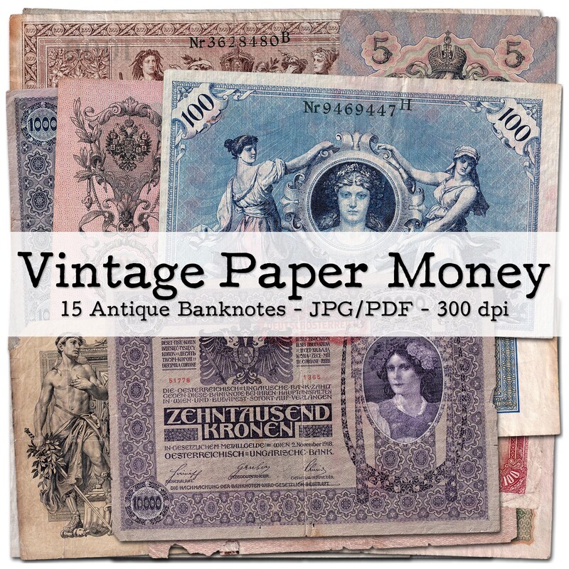 Antique Money - Etsy