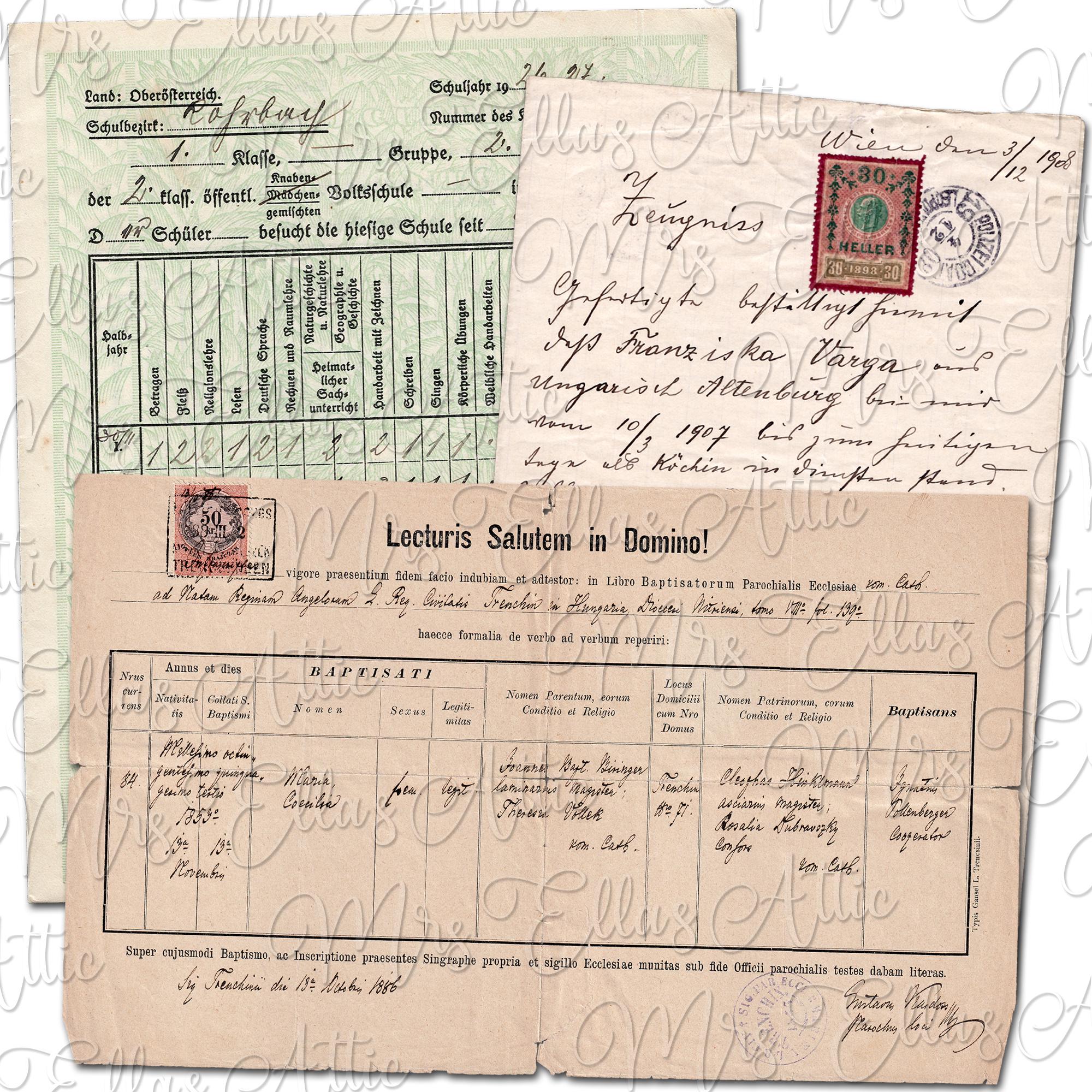 Vintage Documents and Certificates, Part 03 | 1880s - 1940s Ephemera ...