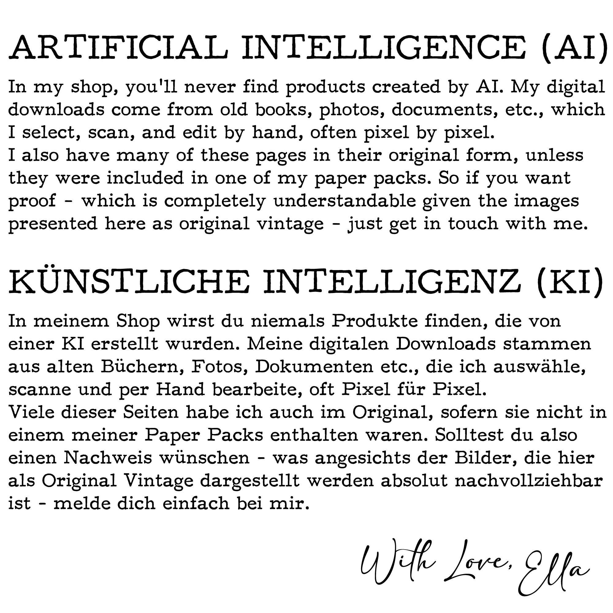 Blank Vintage Papers | 1880s - 1930s Ephemera | Naturally Aged | Junk ...