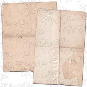 Blank Vintage Papers | 1880s - 1930s Ephemera | Naturally Aged | Junk ...