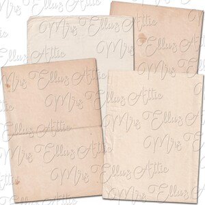 Blank Vintage Papers | 1880s - 1930s Ephemera | Naturally Aged | Junk ...