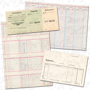 Vintage Office Papers | 1930s - 1970s Ephemera | Forms, Ledger, Letters ...