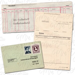 Vintage Office Papers | 1930s - 1970s Ephemera | Forms, Ledger, Letters ...