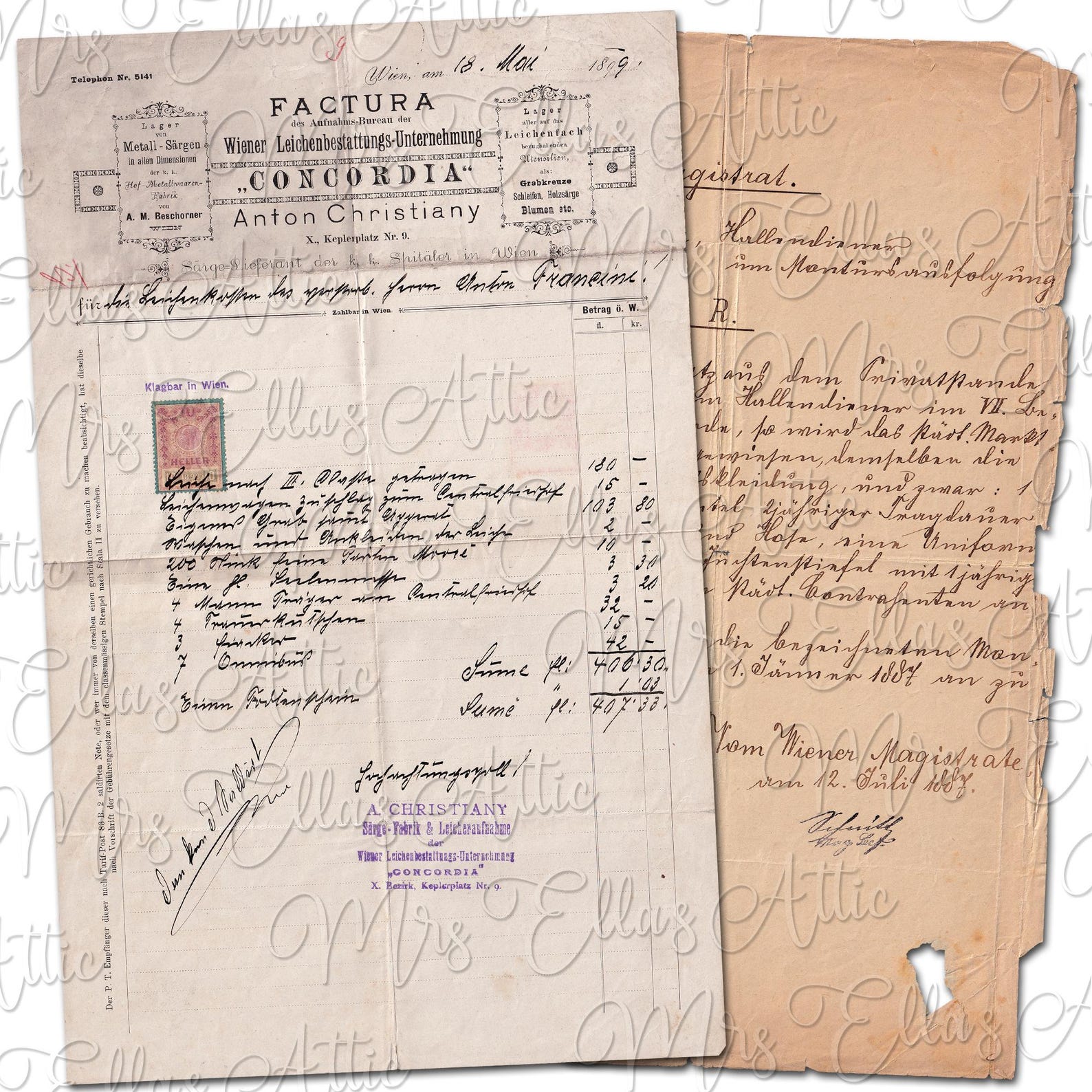 Vintage Documents and Certificates, Part 03 | 1880s - 1940s Ephemera ...