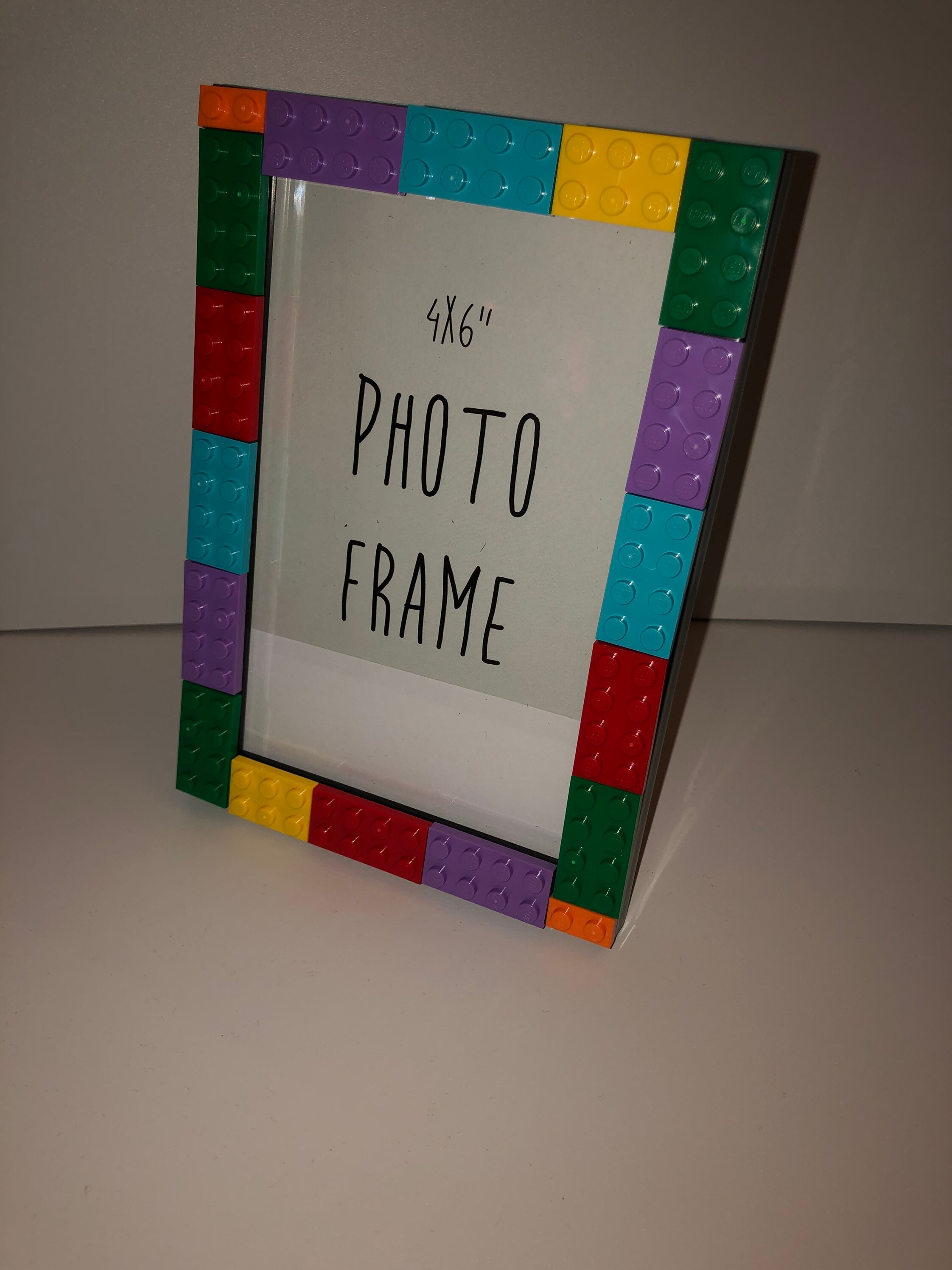Handmade Lego photo frame 4x6 inch | Etsy