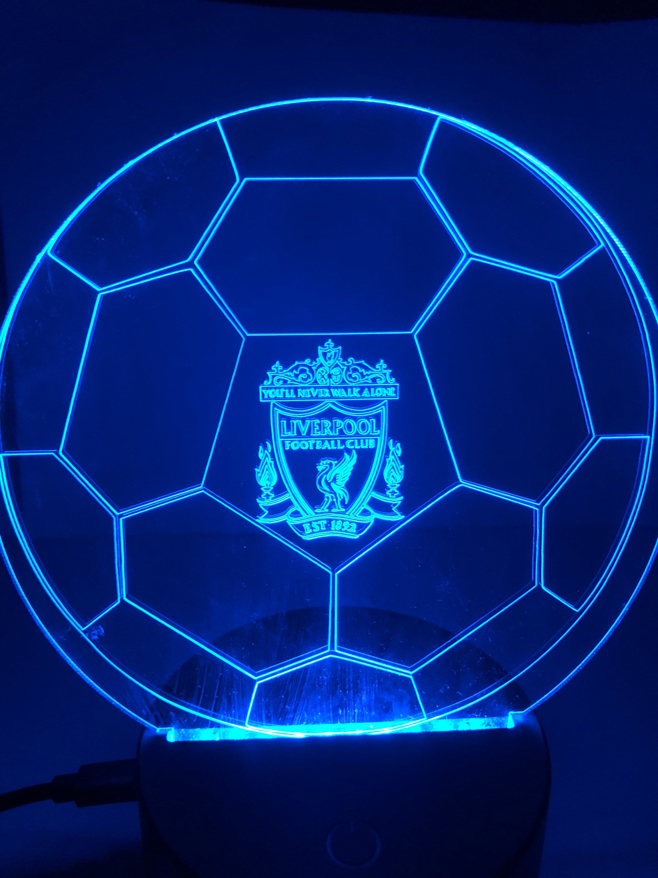 Liverpool led night light remote control multiple colours | Etsy