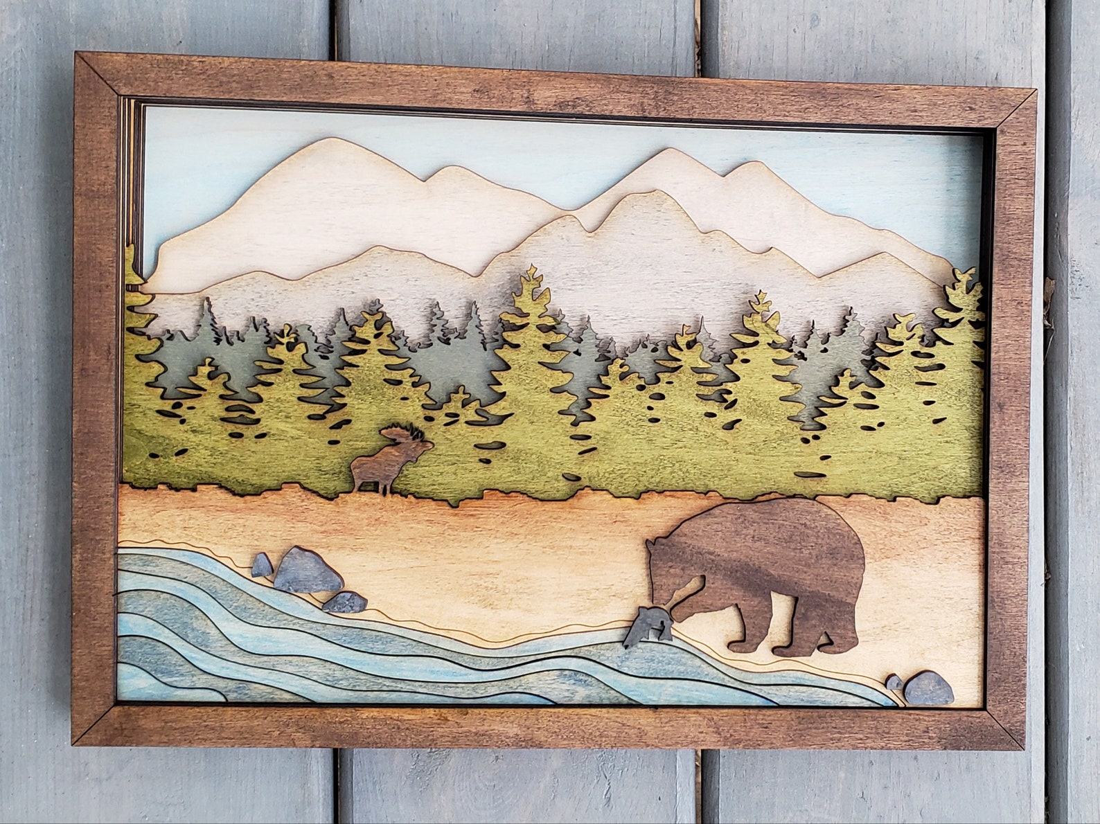 DIGITAL SVG FILE Glowforge Laser Ready Cut File 3D Layered - Etsy