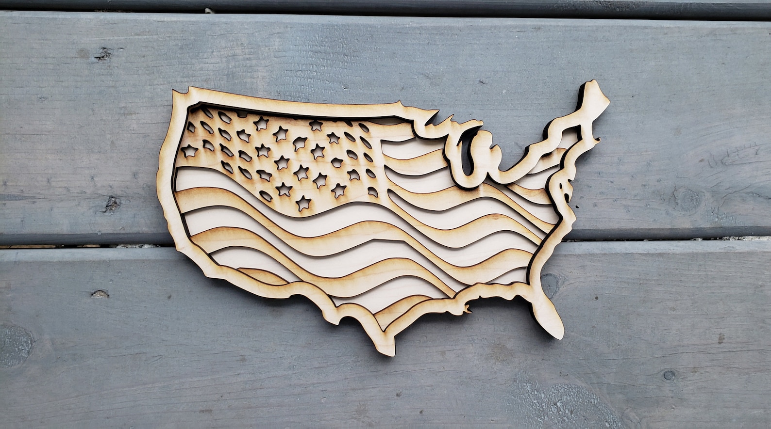 DIGITAL SVG File DXF Glowforge Ready Laser Cut Layered United States ...