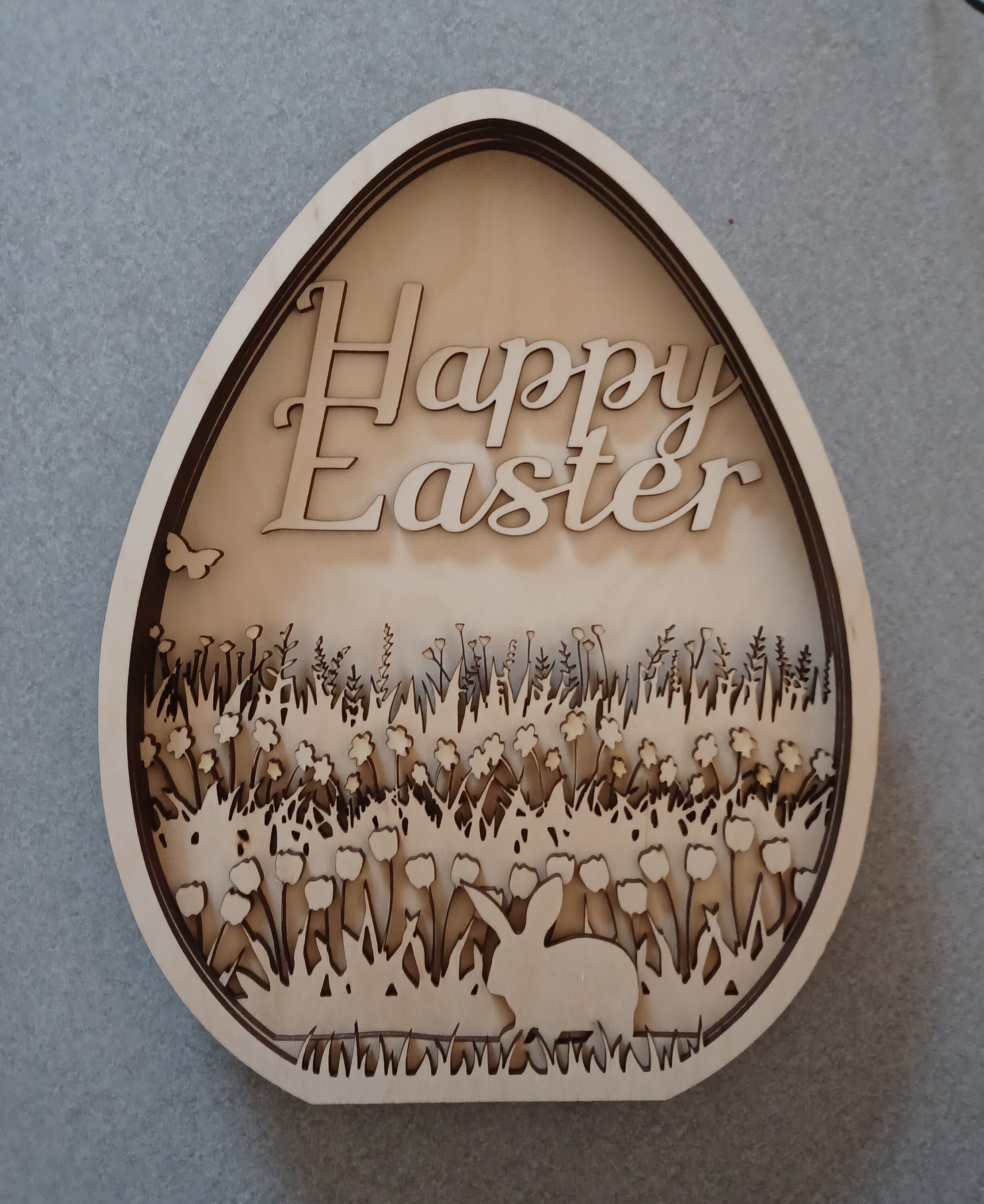 DIGITAL SVG FILE Glowforge Laser Cut Easter Egg Spring Multi-layer ...