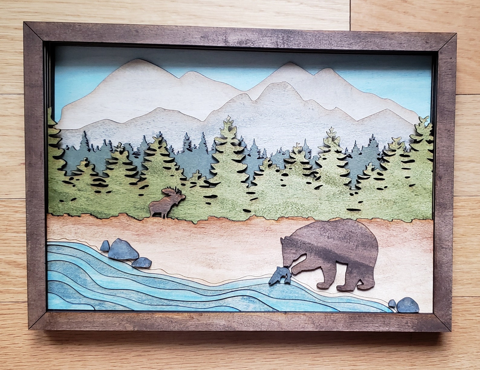 DIGITAL SVG FILE Glowforge Laser Ready Cut File 3D Layered - Etsy