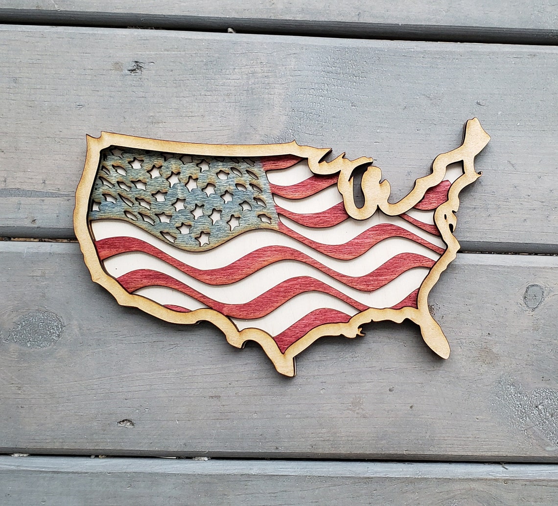 DIGITAL SVG File DXF Glowforge Ready Laser Cut Layered United - Etsy