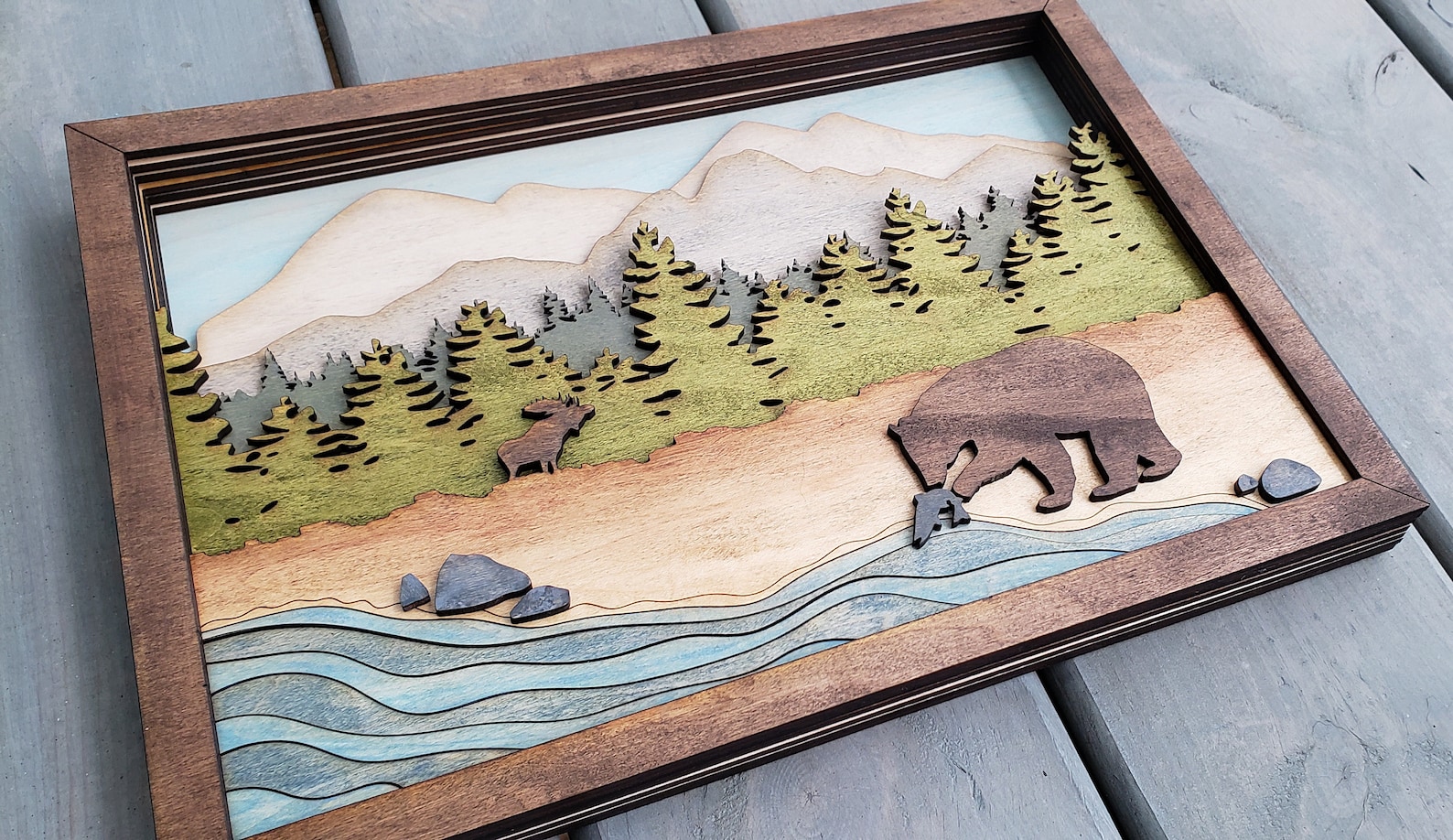 DIGITAL SVG FILE Glowforge Laser Ready Cut File 3D Layered - Etsy