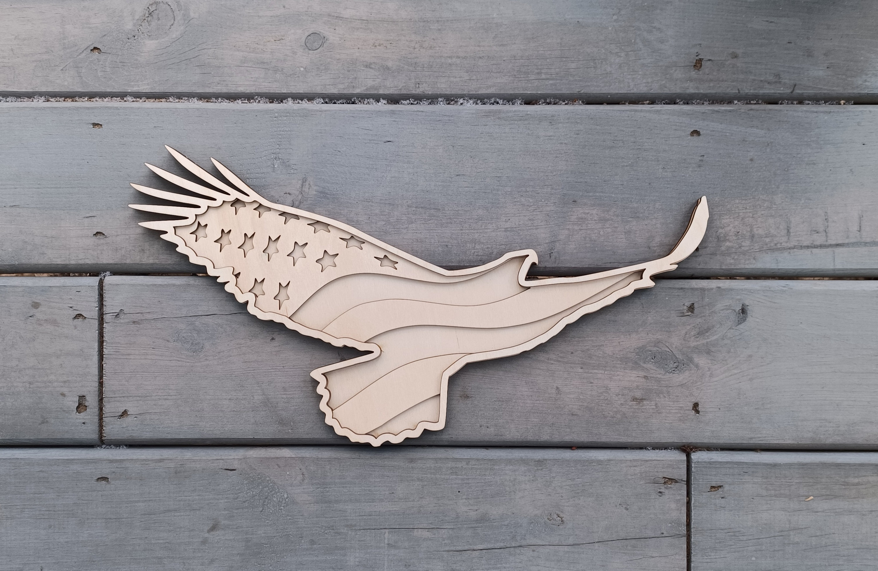 DIGITAL SVG FILE Glowforge Laser Cut American Flag Eagle - Etsy Hong Kong