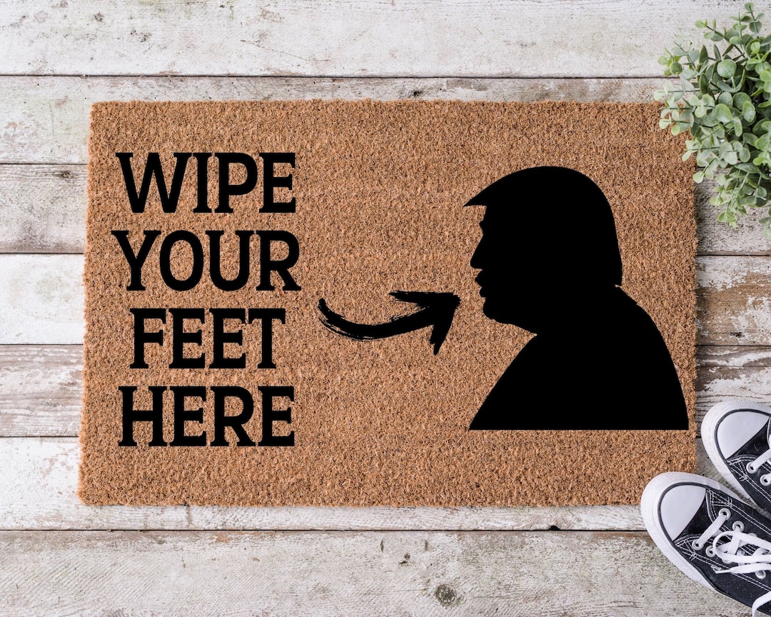 Wipe Your Feet Here Doormat, Housewarming Gift, Home Decor, Front Door ...