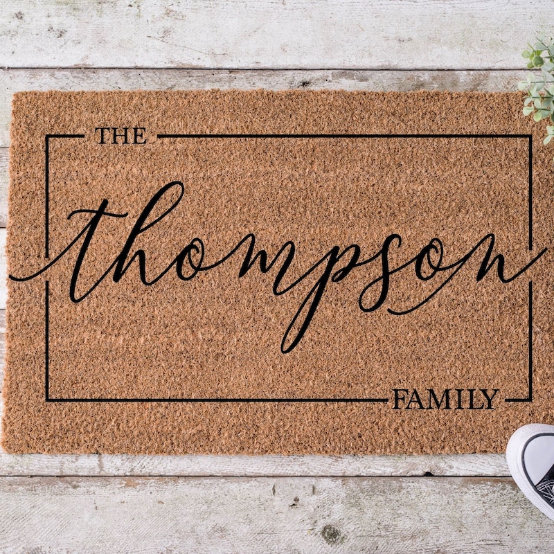 Custom Personalized Welcome Mats - Etsy