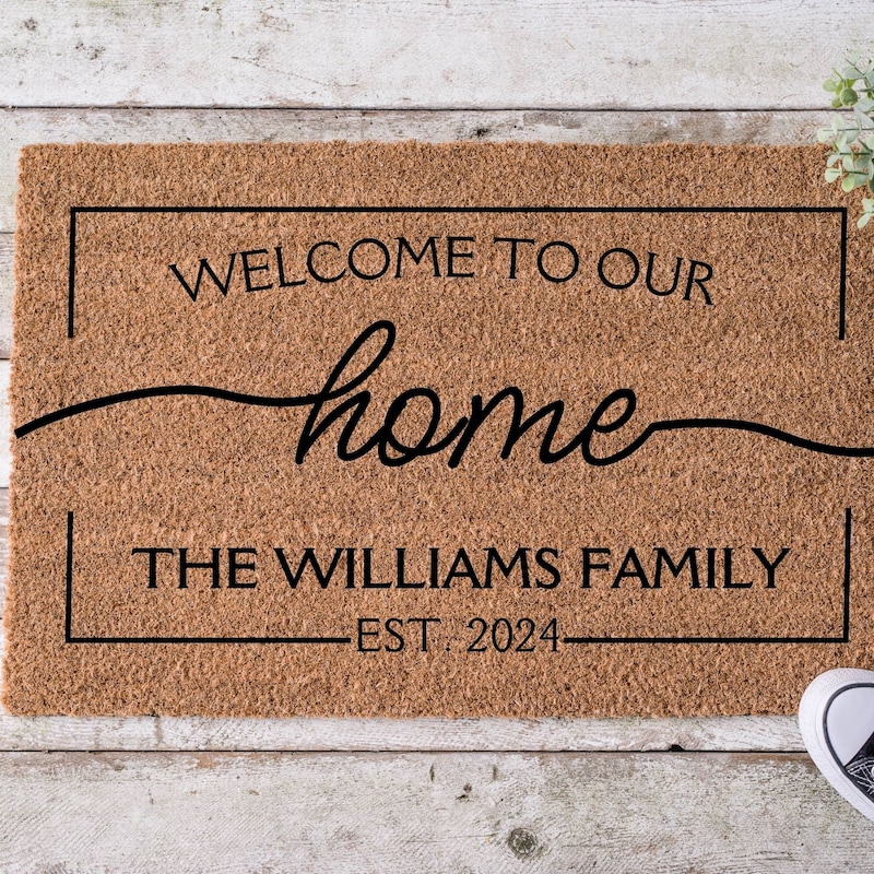 Personalized Welcome Mats - Etsy