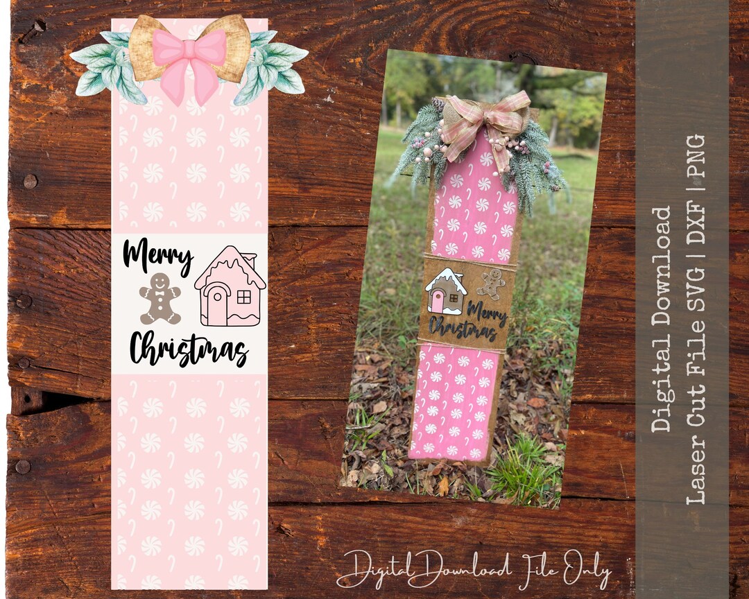 Gingerbread Porch Leaner SVG Cut File | Laser Cut File | File for ...