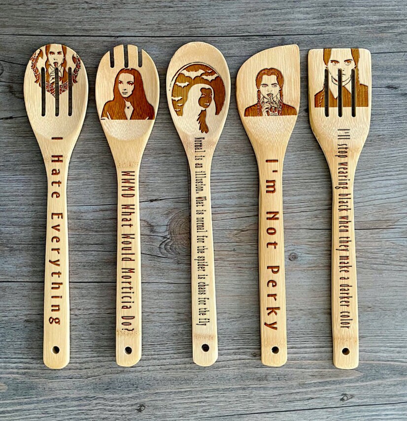 The Young Ones Gift Engraved Custom Wooden Spoon Set The Young Ones ...