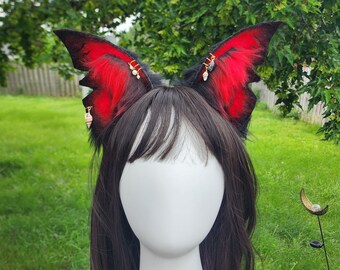 MTO Gray Siren Ears | Gray and Black Water Creature Ears | Fantasy Ears ...
