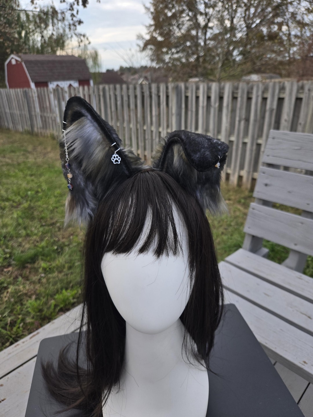 Natural Canine Ears Black White Brown Dog Ears Dog Ears Headband ...